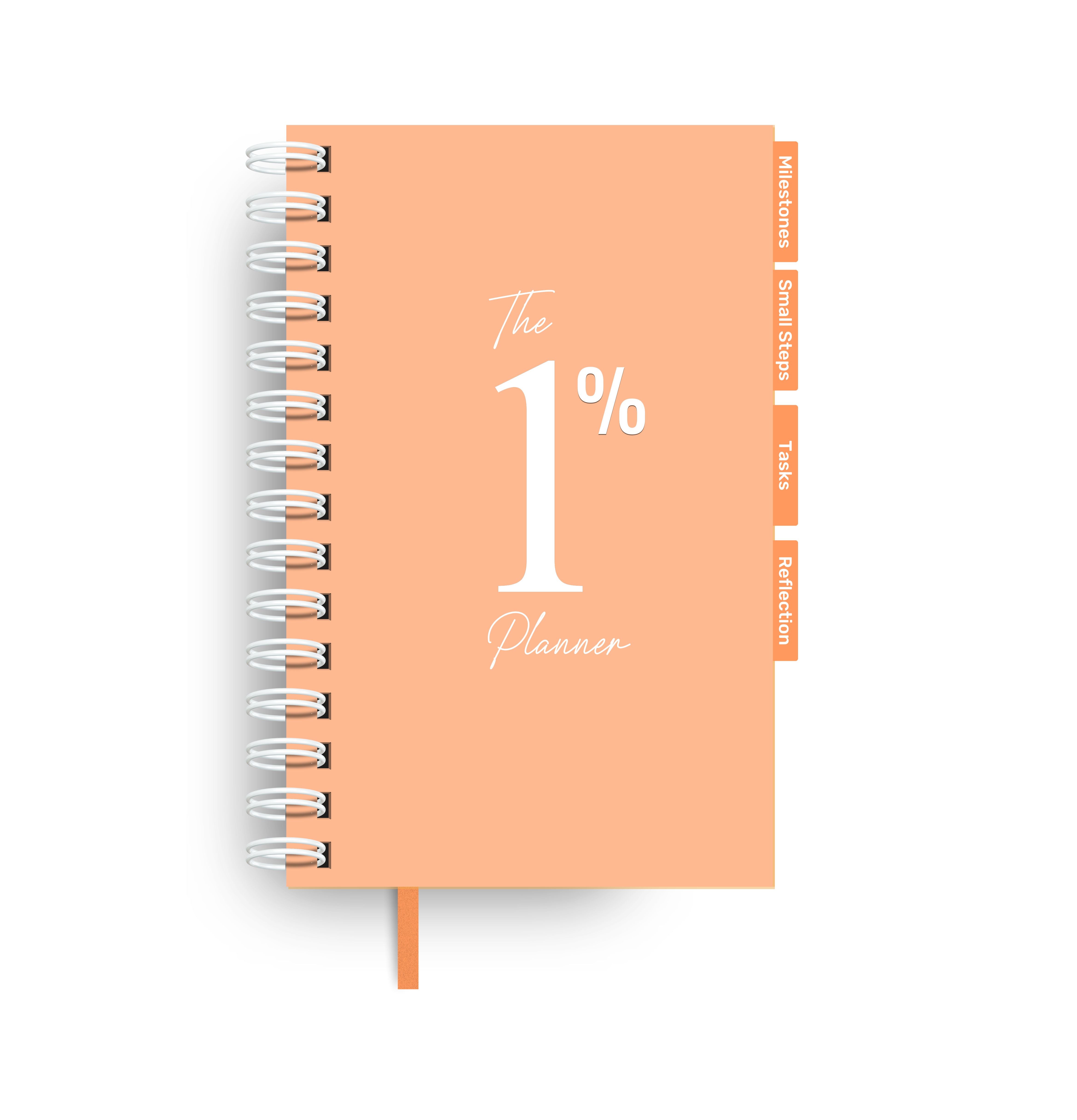 The 1% Planner | Peach Design - Reach Your Big Goal
