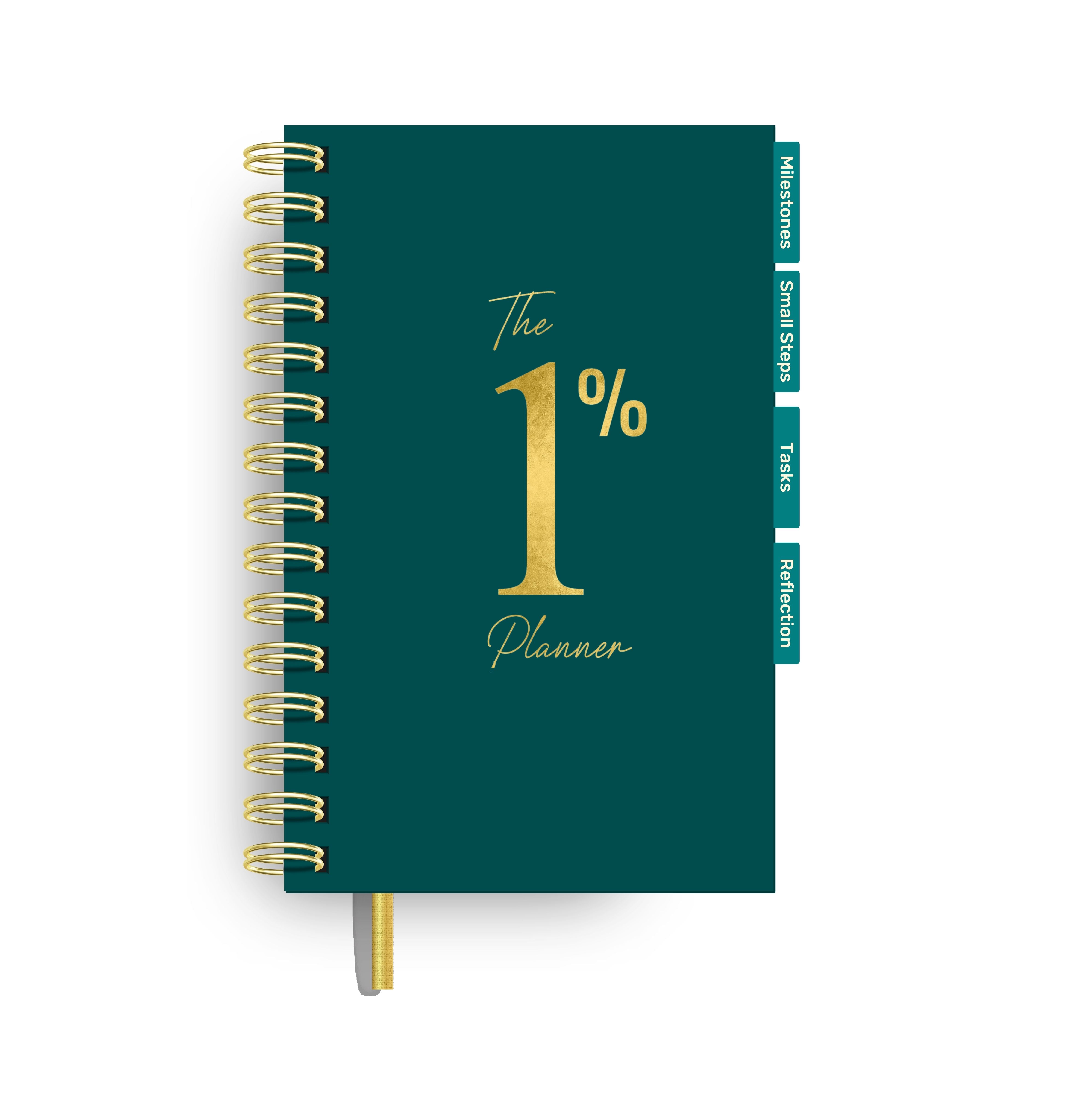 The 1% Planner | Emerald Design - Reach Your Big Goal